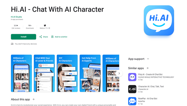 Hi.AI - Chat With AI Character: Avaliações, Recursos, Preços, Guias e ...